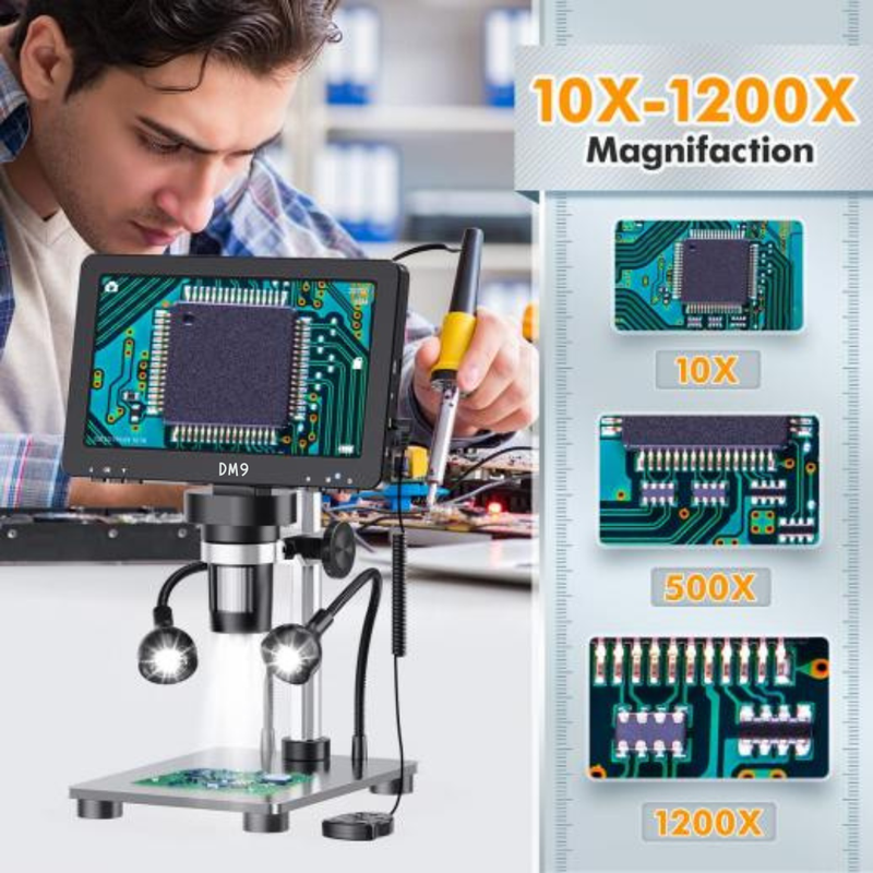 DM9 7" Screen Digital Microscope – Tech Cube Store